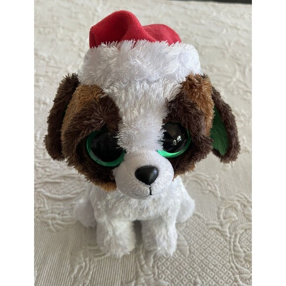 Ty | Toys | Ty Beanie Boos Presents The Holiday Dog Approx 9 Tall Santa ...